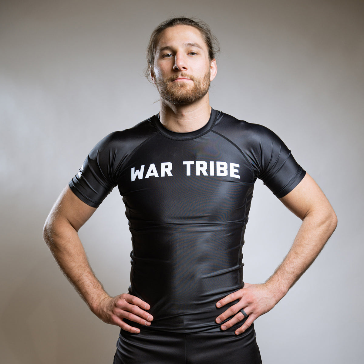 Elite : Black BJJ Rash Guard | War Tribe