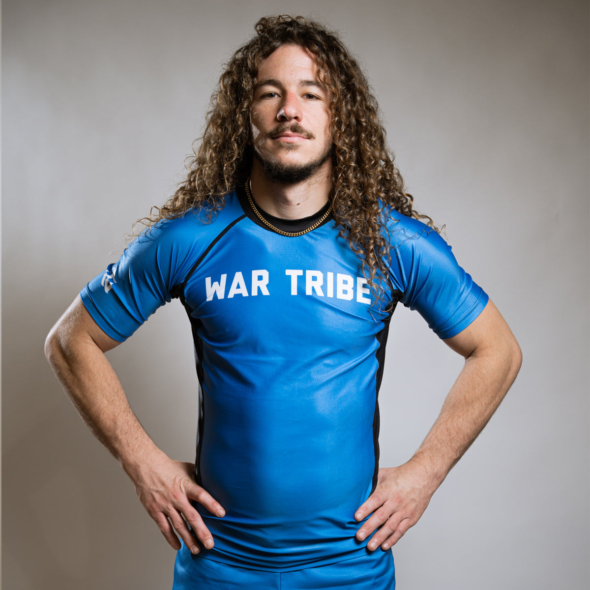Elite : Blue BJJ Rash Guard | War Tribe