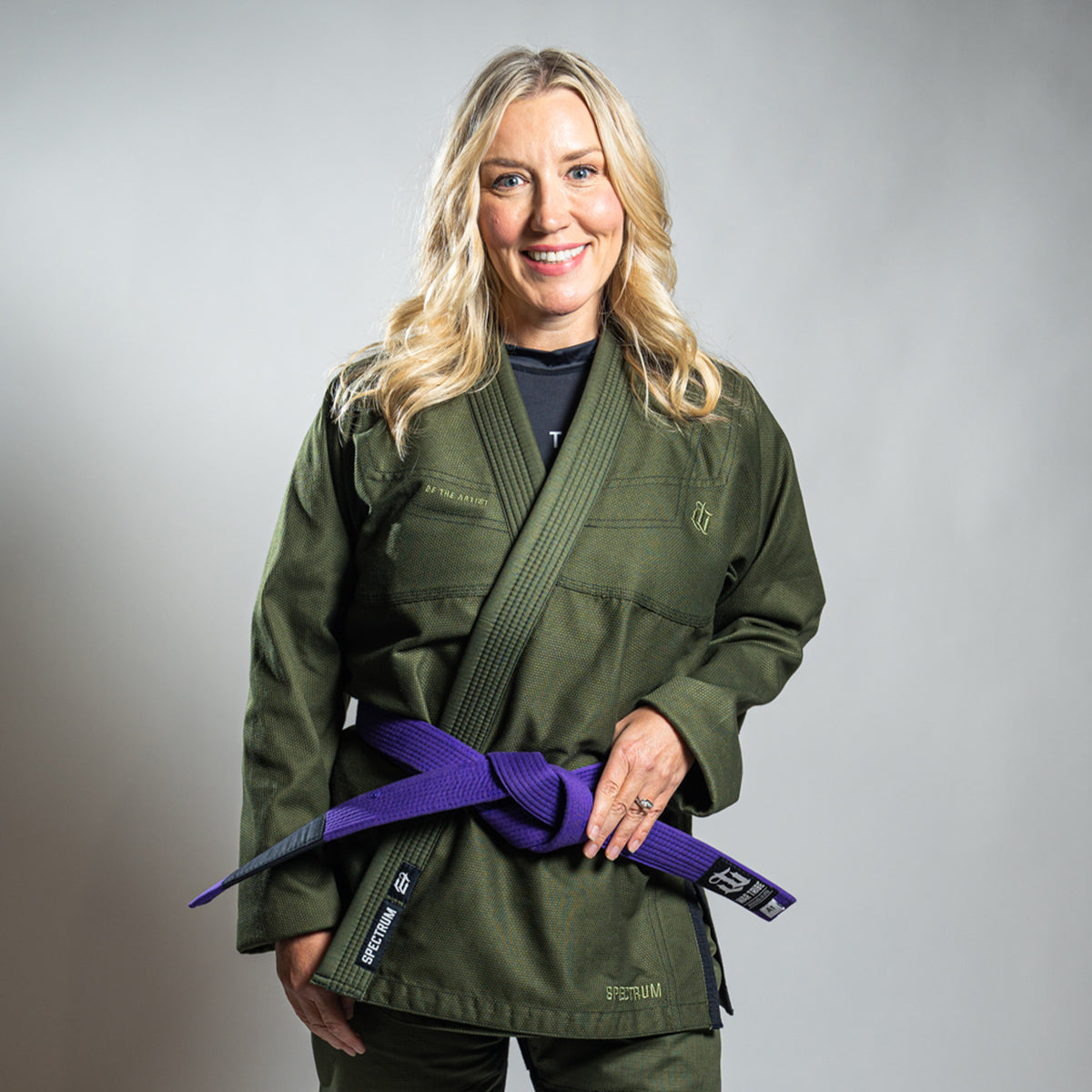 Women's Spectrum Dark Green Jiu Jitsu Gi | War Tribe